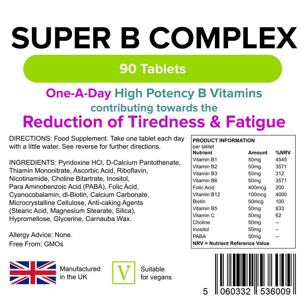 Szuper B-vitamin komplex tabletta